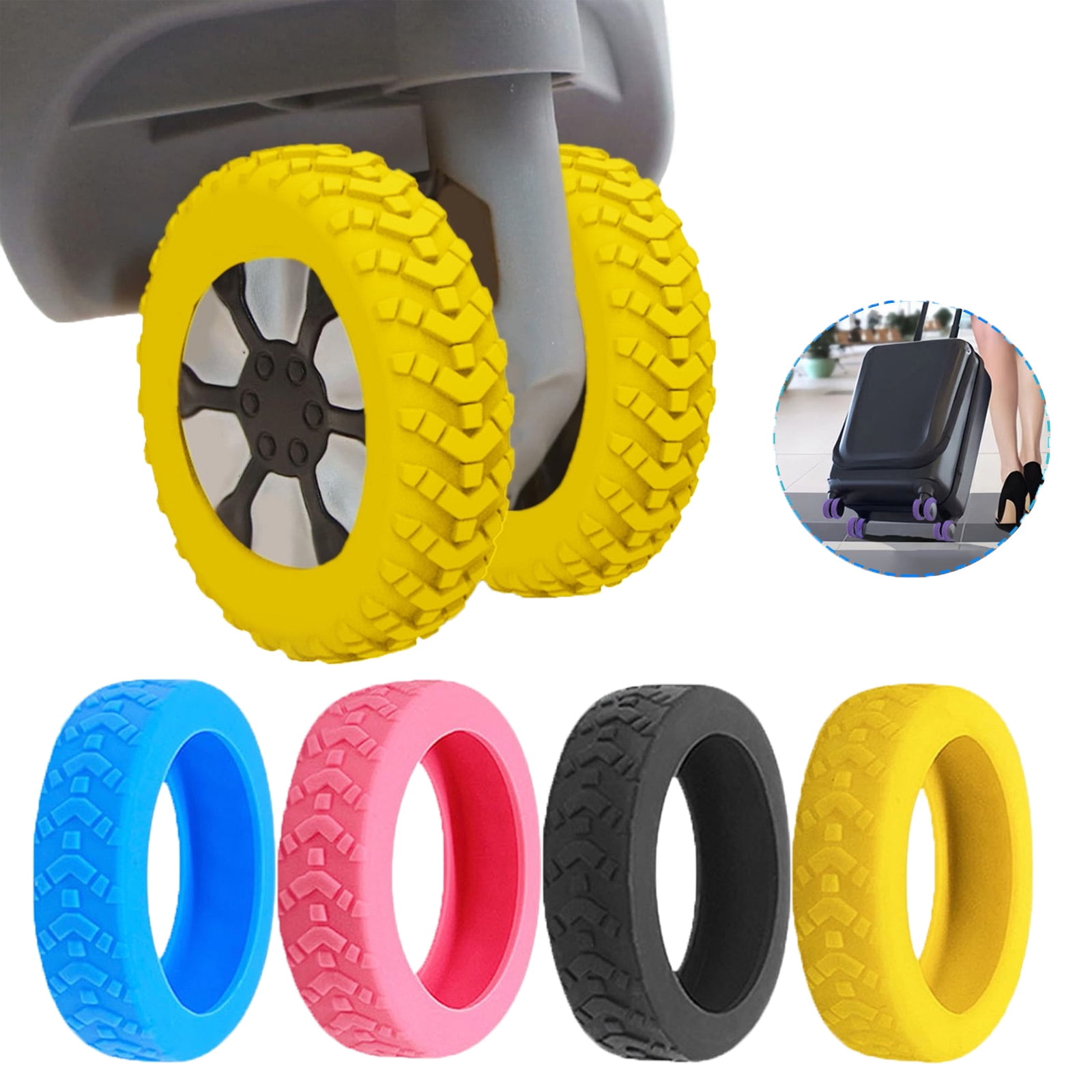 New Luggage Wheel Covers - 8PCS Luggage Compartment Wheel Protection ...