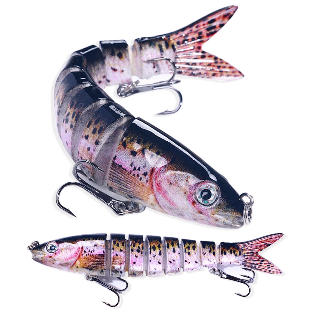 New Luya Bait Multi-section Fish 16 Color 13cm 18g Bionic Multi-section ...