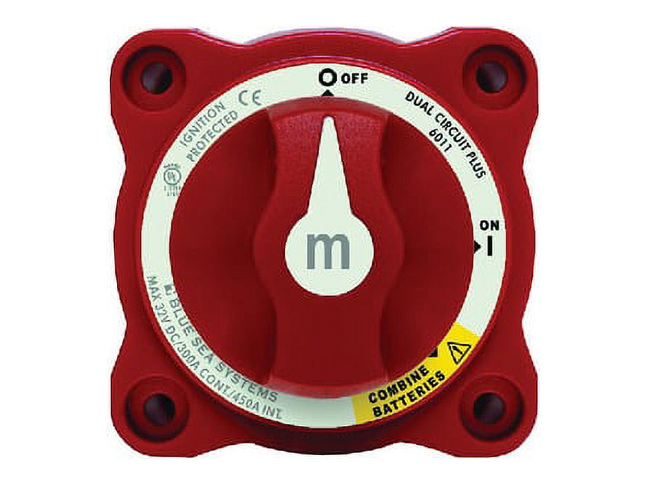 New M Series Dual Circuit Plus Battery Switch blue Sea Systems 6011 ON ...