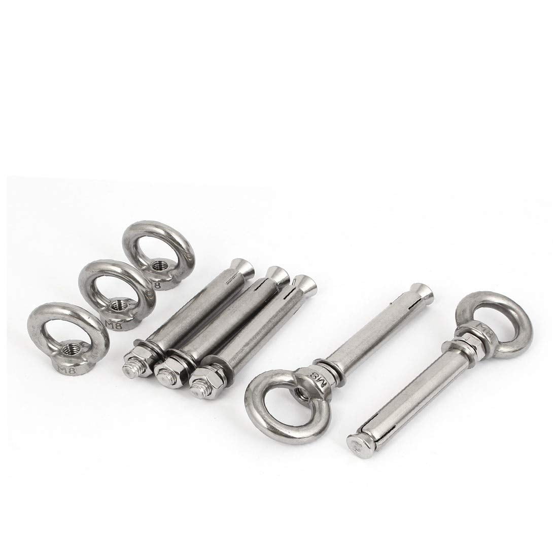 New M8x90mm Expansion Featured Screws Closed Hook Reliable Efficacy ...