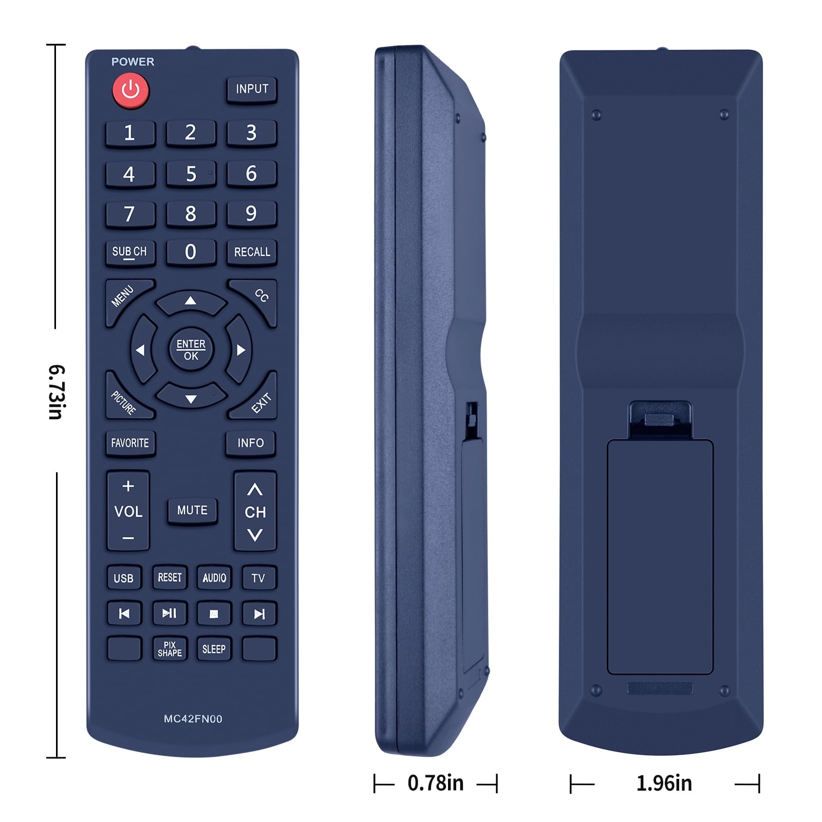 New MC42FN00 Replacement Remote Control fit For Sanyo TV FW32D25T ...