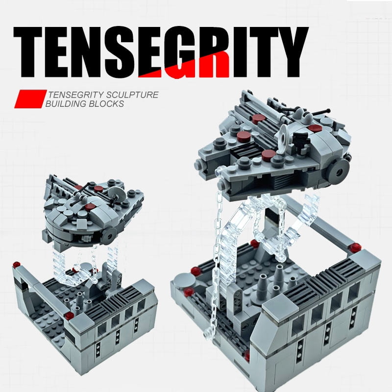 New MOC Tensional Integrity Sculpture Building Blocks Bricks Model Diy ...