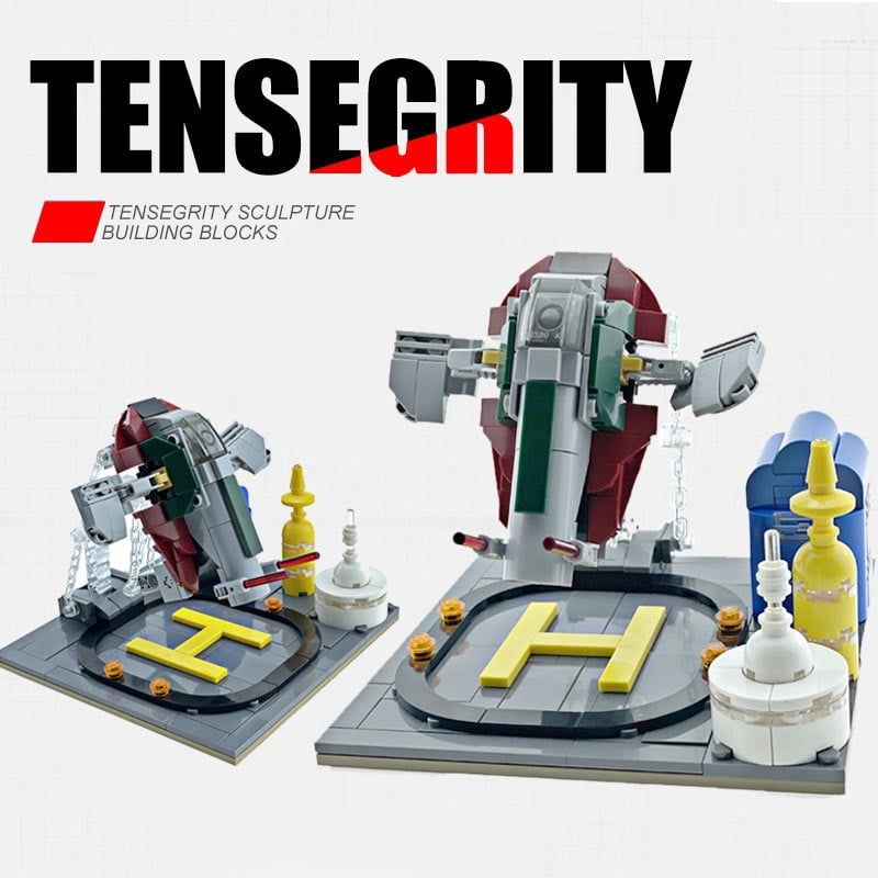 New MOC Tensional Integrity Sculpture Building Blocks Bricks Model Diy ...