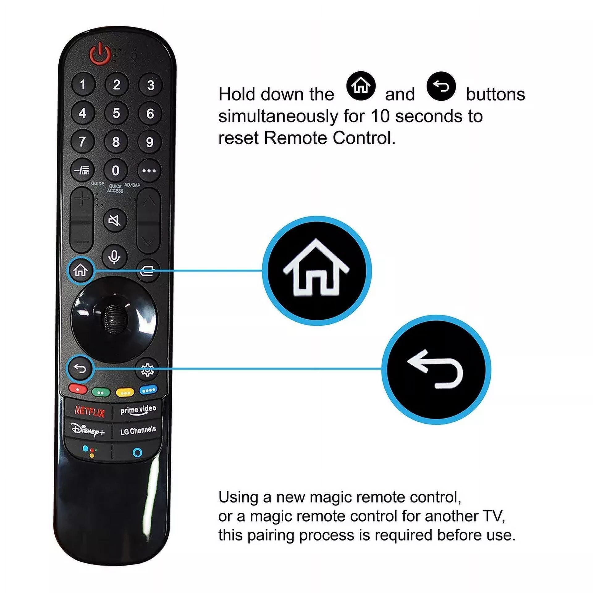 New MR21GA AGF30136002 Voice Replaced Remote Control for LG Magic TVs ...