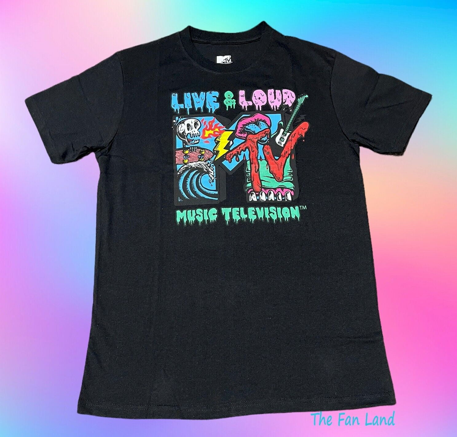 New MTV Live & Loud Logo Mens Vintage Concert T-shirt - Walmart.com