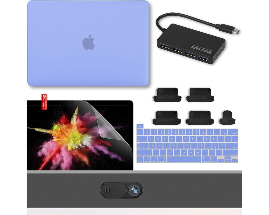 New MacBook Pro 13 Case 2020 with USB-C Hub Adapter A2338 w/ M1 A2251 A2289 A2159 A1989 A1708 ...