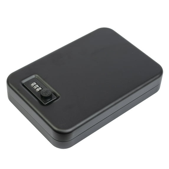 Machir Portable Mini Steel Handgun Safe with Combination Lock and ...