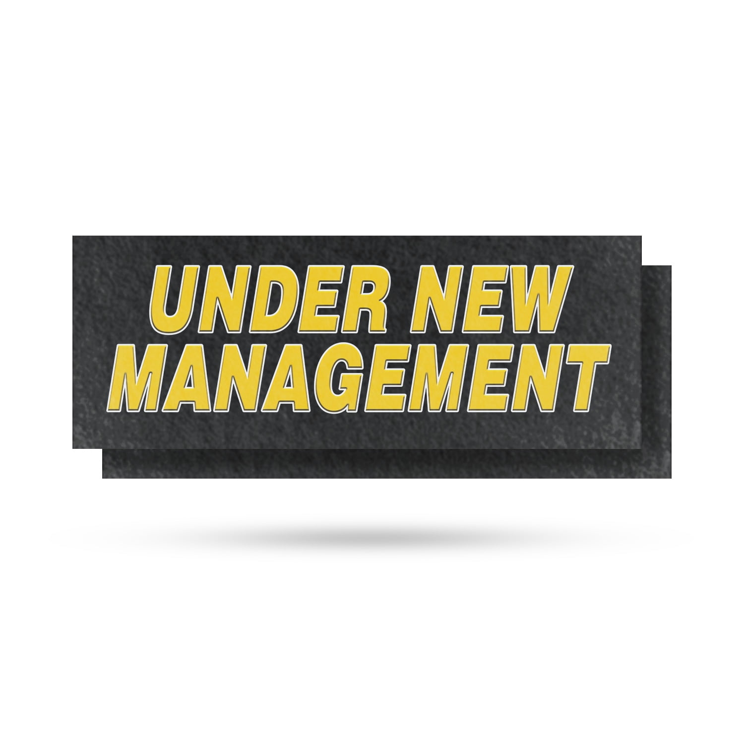 Under New Management Vinyl Decal 2 Pack of 12 Inch x 5 Inch ...