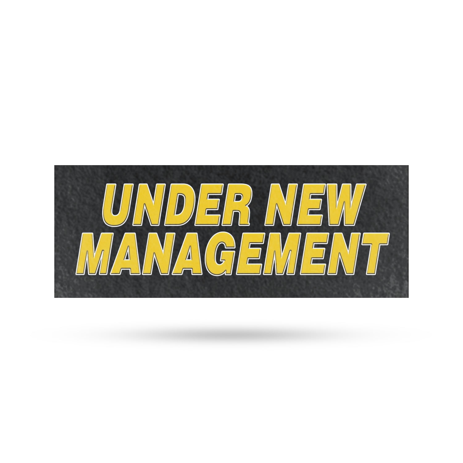 Under New Management Vinyl Decal 36 Inch x 14 Inch Weatherproof Heavy ...