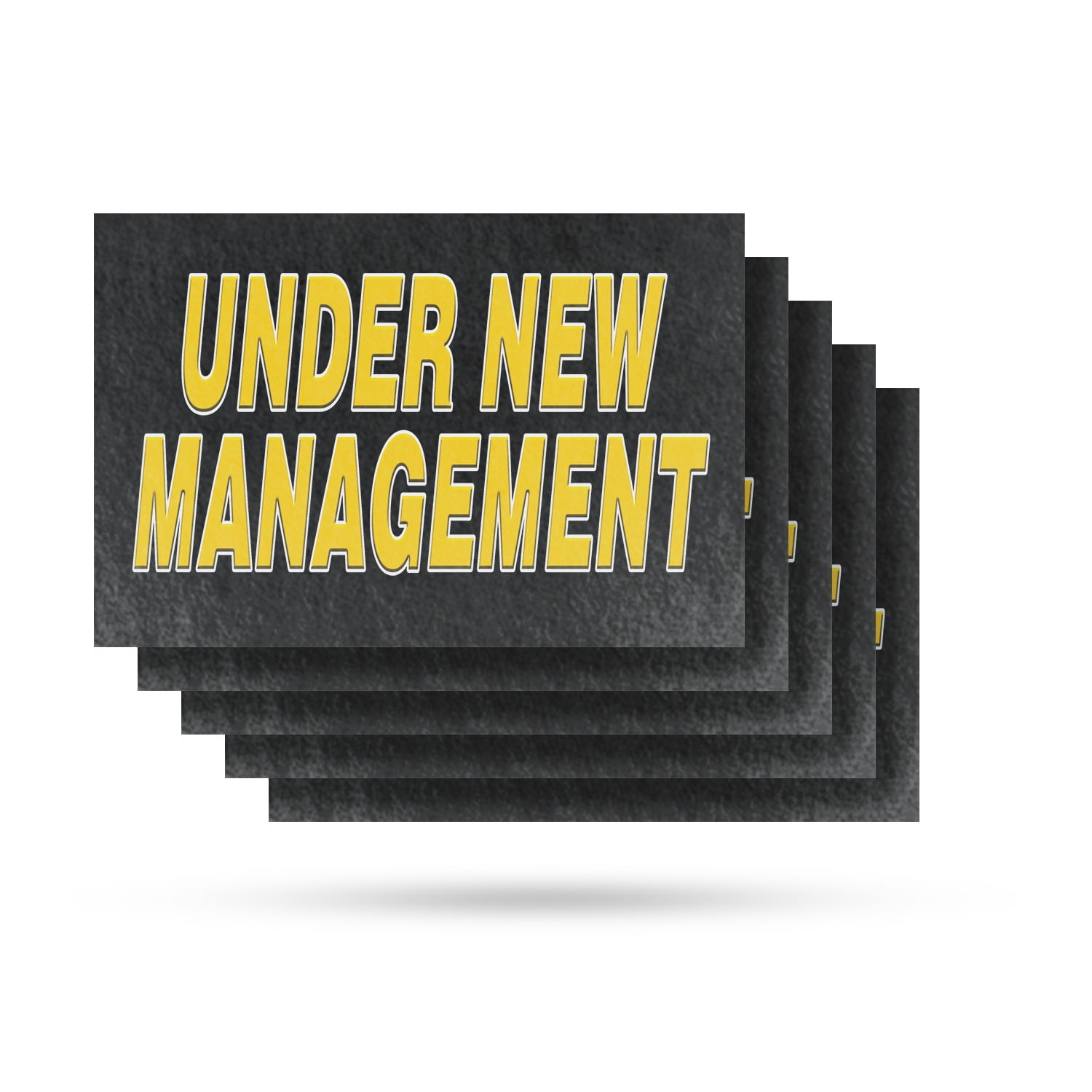 Under New Management Vinyl Decal 5 Pack of 18 Inch x 24 Inch ...