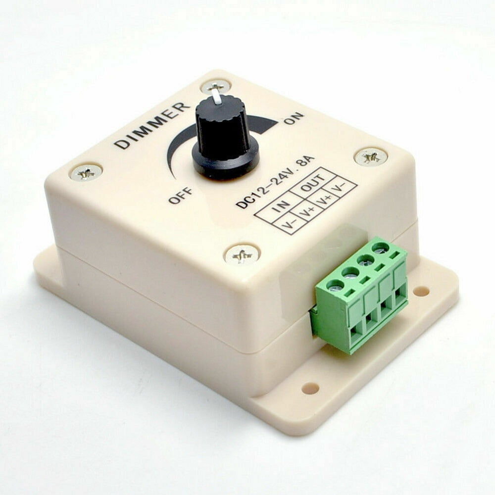 New Manual Dimmer Switch for LED Strip Light 12V 8A Mountable with ...