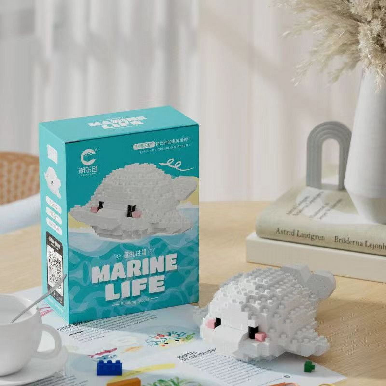 New Marine life Miniature Building Blocks Sea Turtle Killer Whale ...