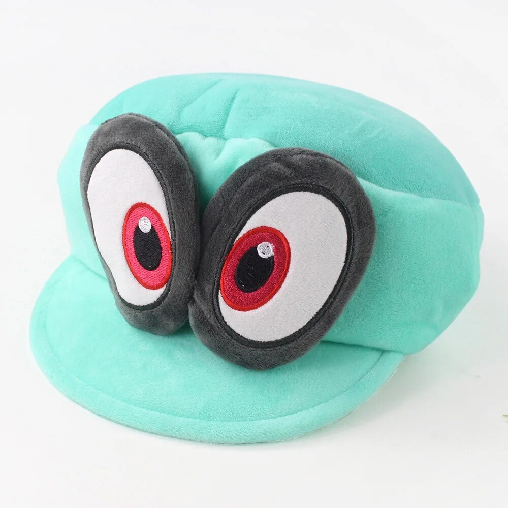 New Mario Luigi Plush Hat Cappy Mushroom Cap Cute Pink Sunscreen Cap ...