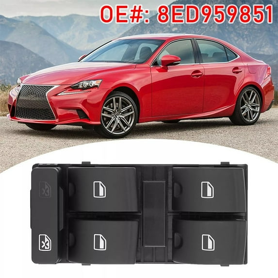 New Master Power Passenger Window Switch Panel For Audi A4 B6 B7 Sedan ...