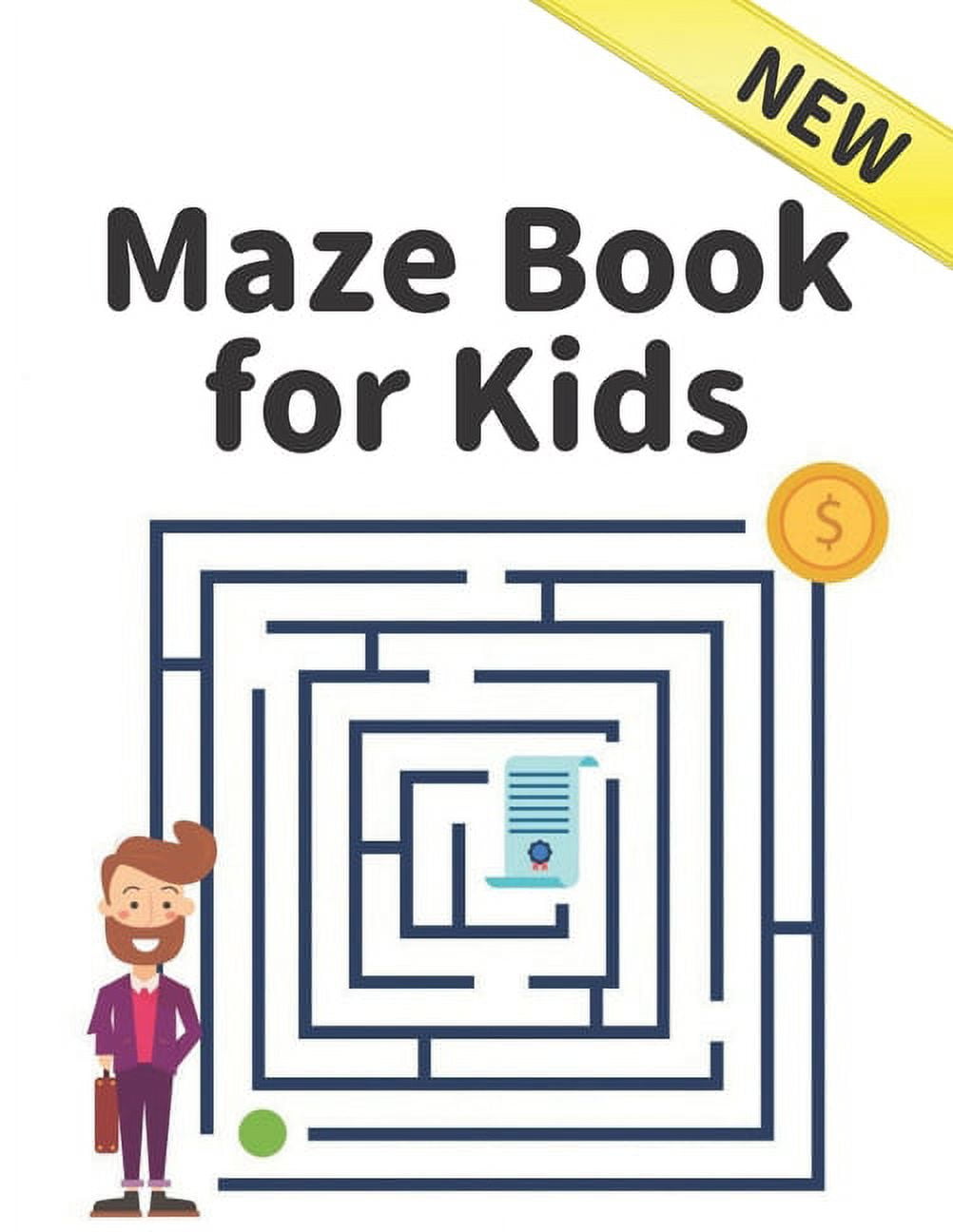 New Maze Book for Kids: Maze Puzzles Activity Book For Kids Boys and ...