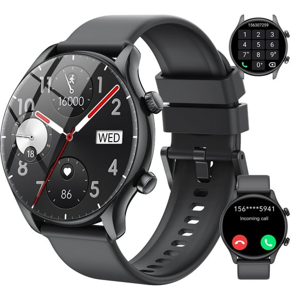 IKT Men's Smart Watch, 1.39" HD Screen, Fitness Tracker with Bluetooth ...