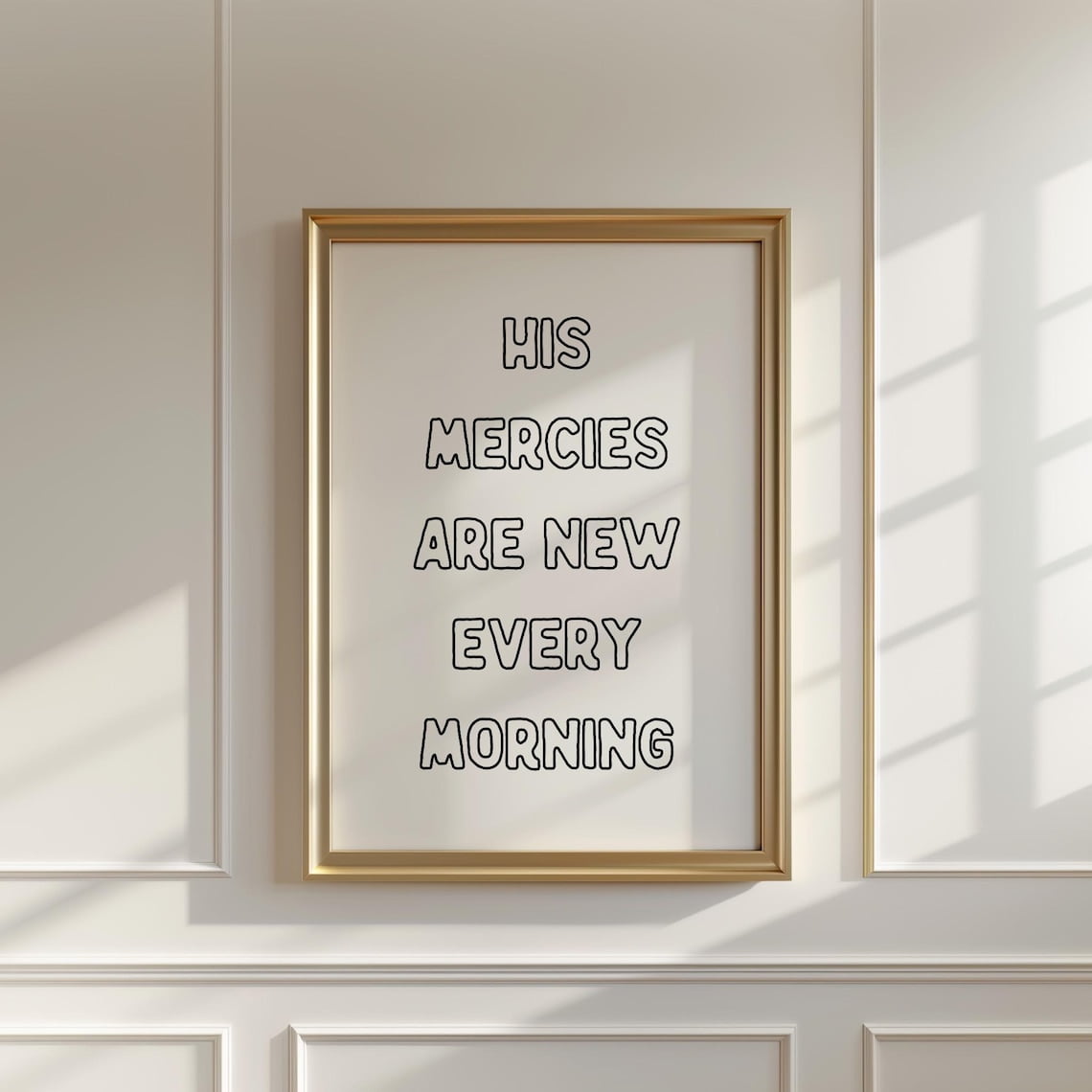 New Mercies Christian Wall Art Bible Verse Christian Quote Wall Art ...