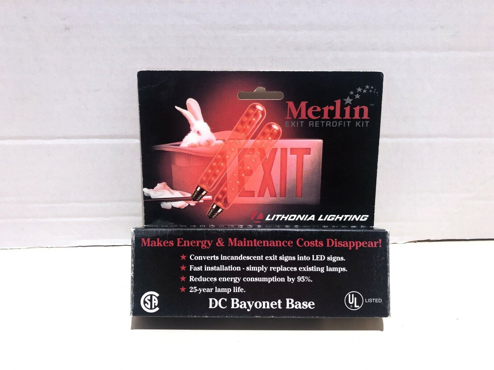 New Merlin Exit Retrofit Kit LED Bayonet Base LRK DB LRKDB - Walmart.com