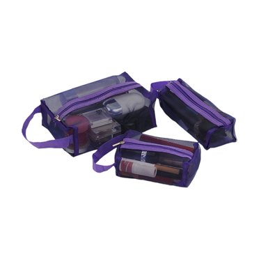 Small Makeup Bag for Purse, Mini Clear Cosmetic Bag with Zipper Pouches ...