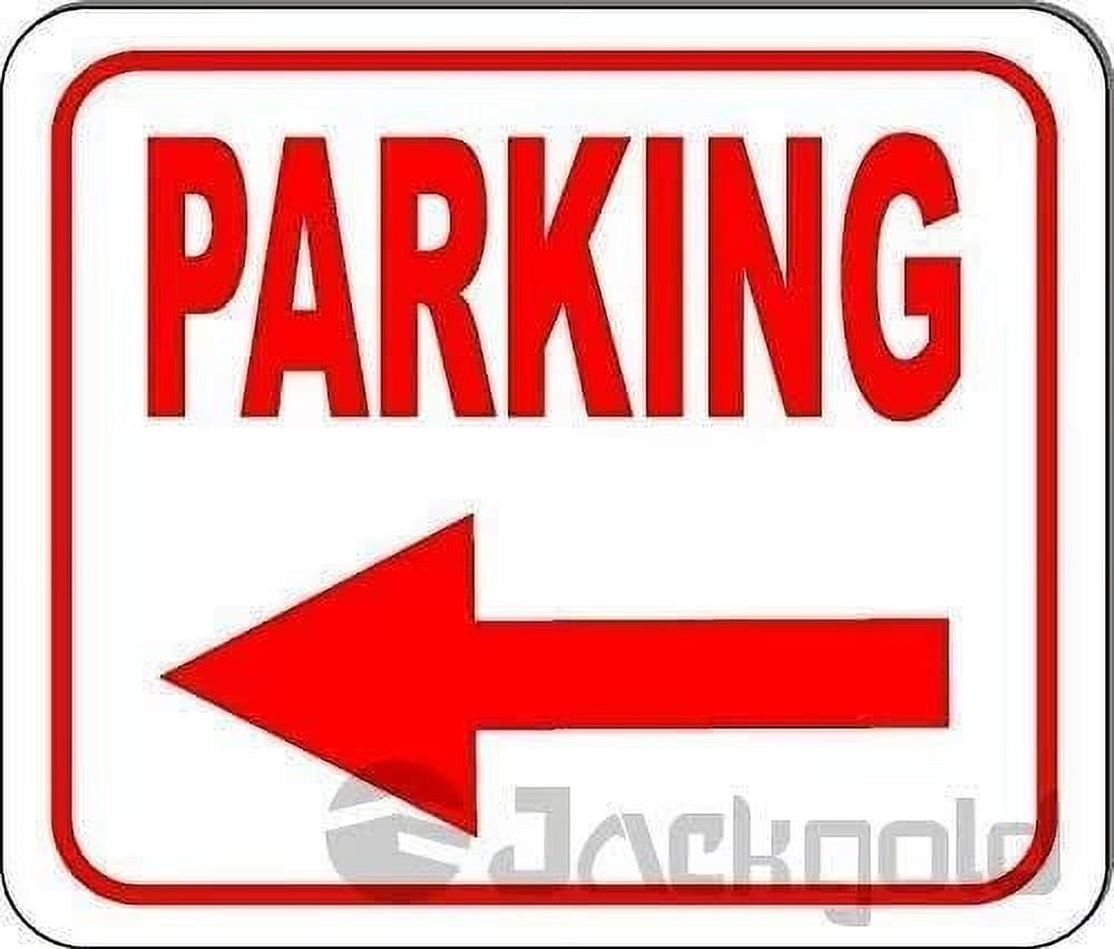 New Metal Aluminum Sign Parking to The Left Arrow Sign Size Options ...
