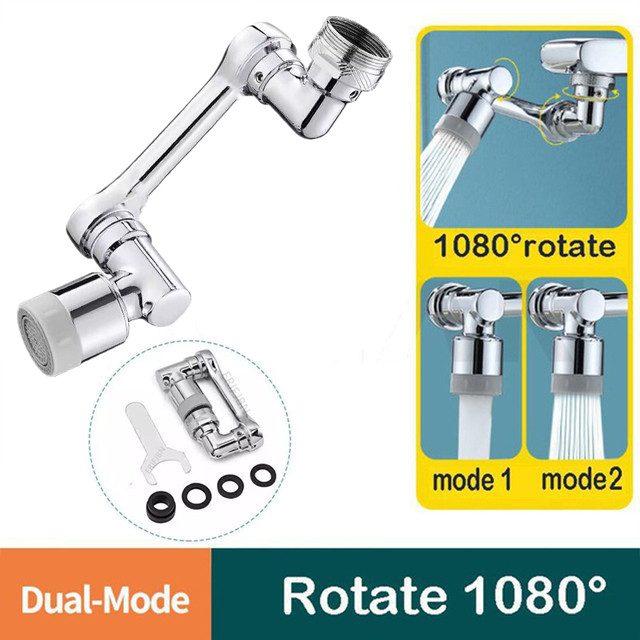 New Metal Copper 1080掳 Rotation Faucet Aerator Extender Anti Splash ...