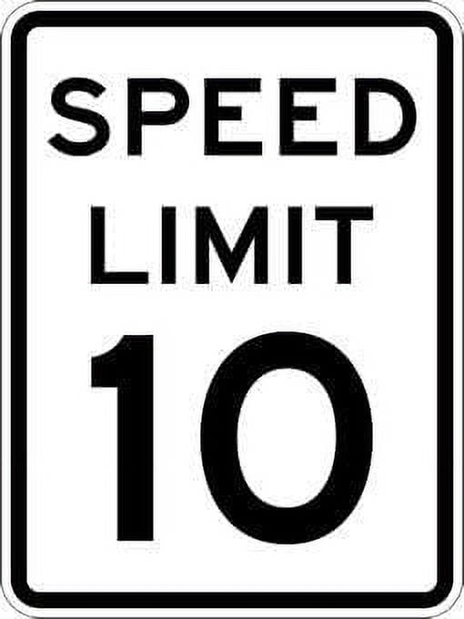 New Metal Sign Aluminum Sign 10 MPH Speed Limit Signs for Outdoor ...