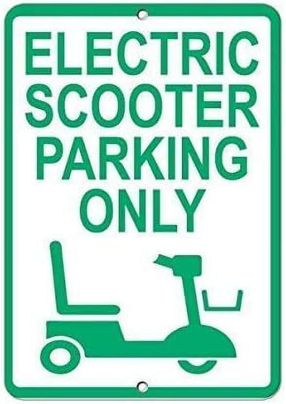 New Metal Sign Aluminum Sign Electric Scooter Parking Only Parking Sign ...
