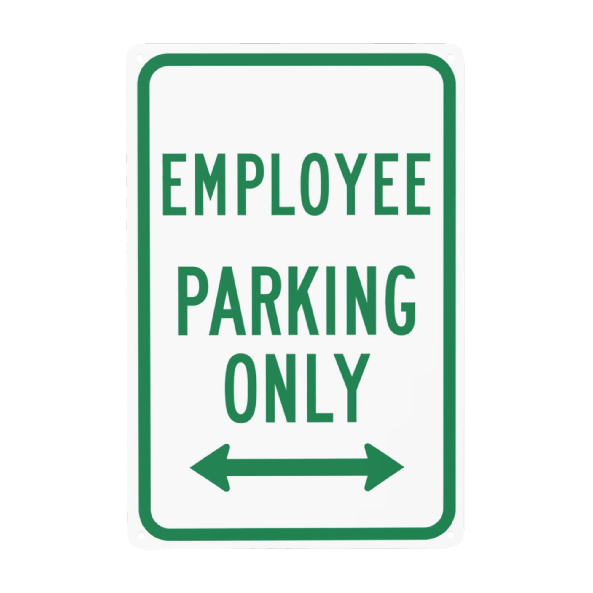 New Metal Sign Basics 8 x 12 inch Employee Parking Only Metal Sign with ...