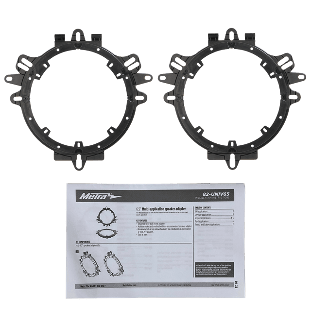 New Metra WM-UN65SA Universal 6.5" Aftermarket Speaker Adapters in ...