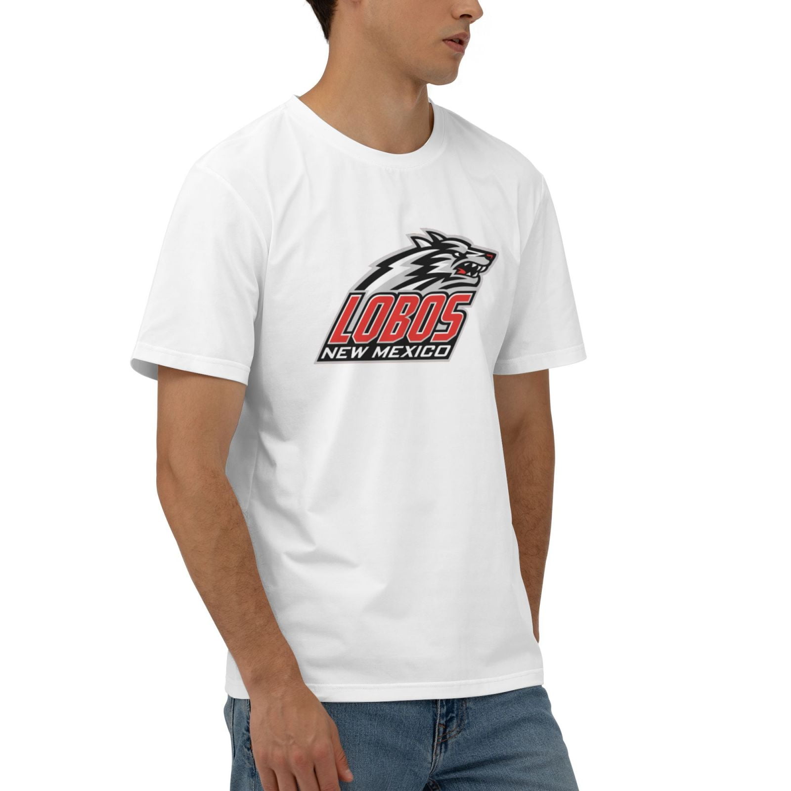 New Mexico Lobo Men'S 170g Combed Cotton Short Sleeve T-Shirt - Walmart.com