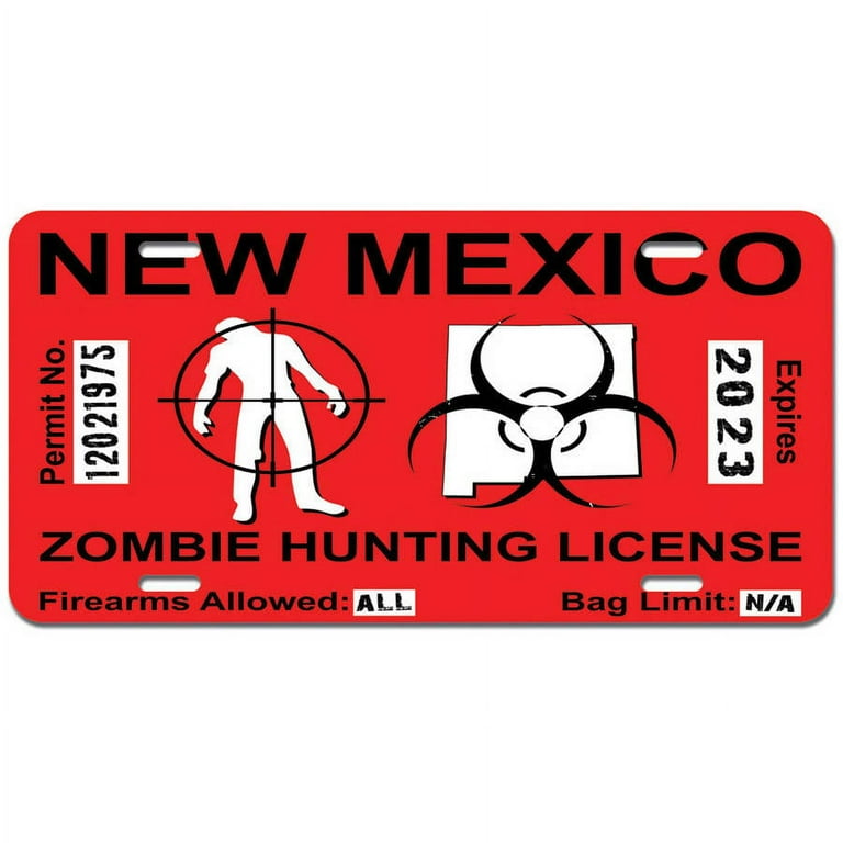 Zombie Hunting License With Weapons Amazon.com: LPF USA Magnet 1 4"