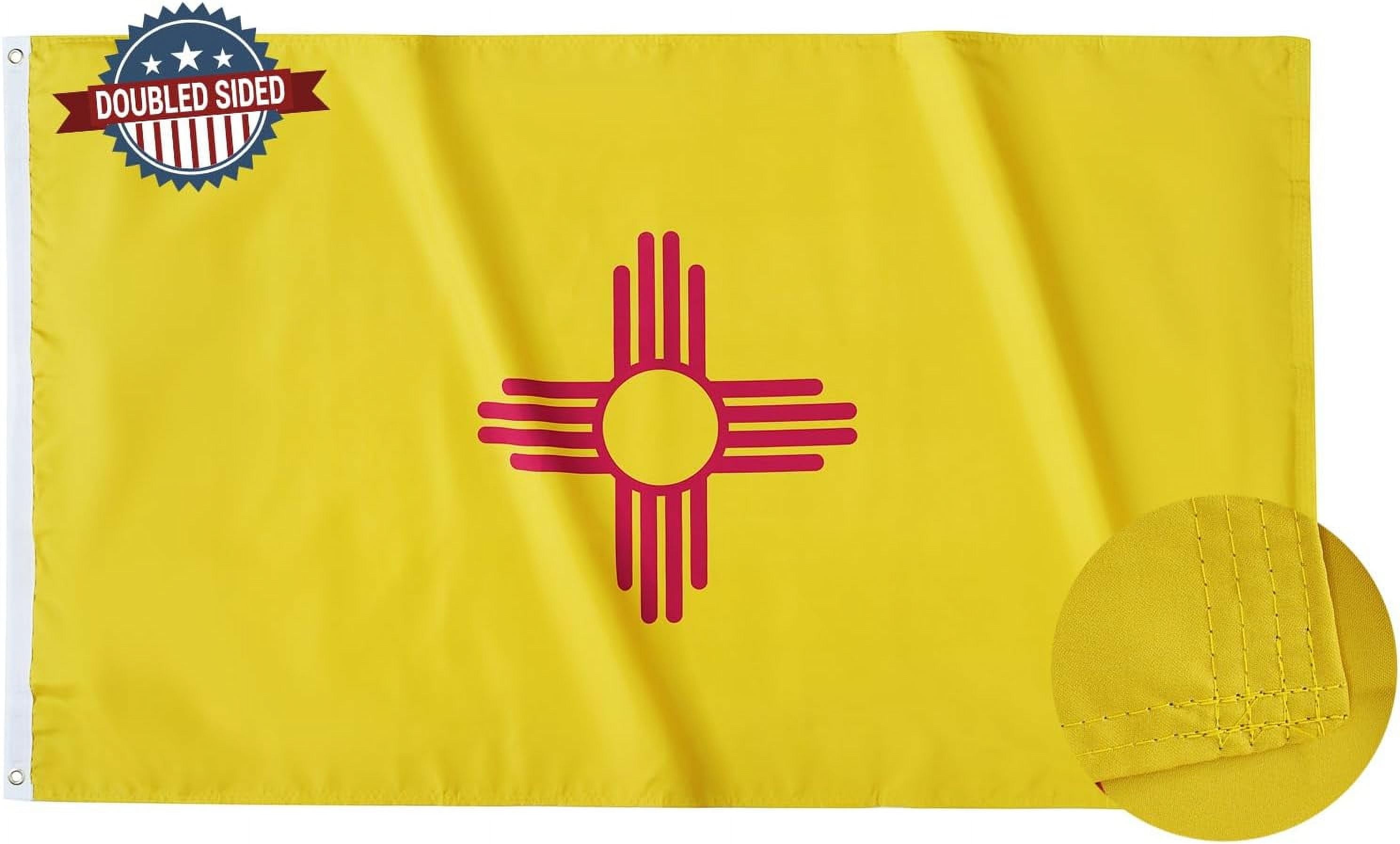 New Mexico State Flag 3x5 Double Sided NM State Flags 3Ply Heavy Duty ...