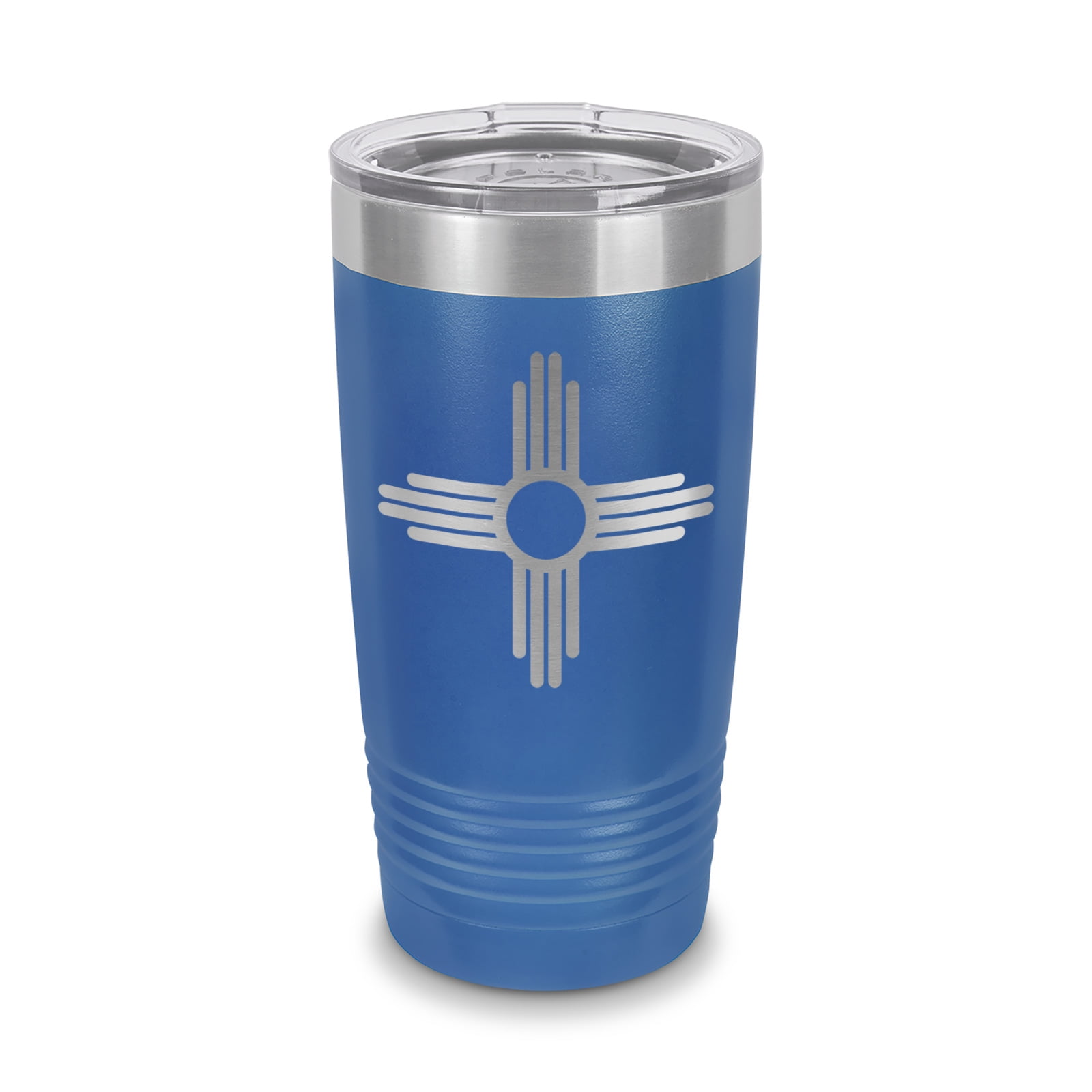 New Mexico State Flag Sante Fe Logo Tumbler 20 oz - Laser Engraved w ...