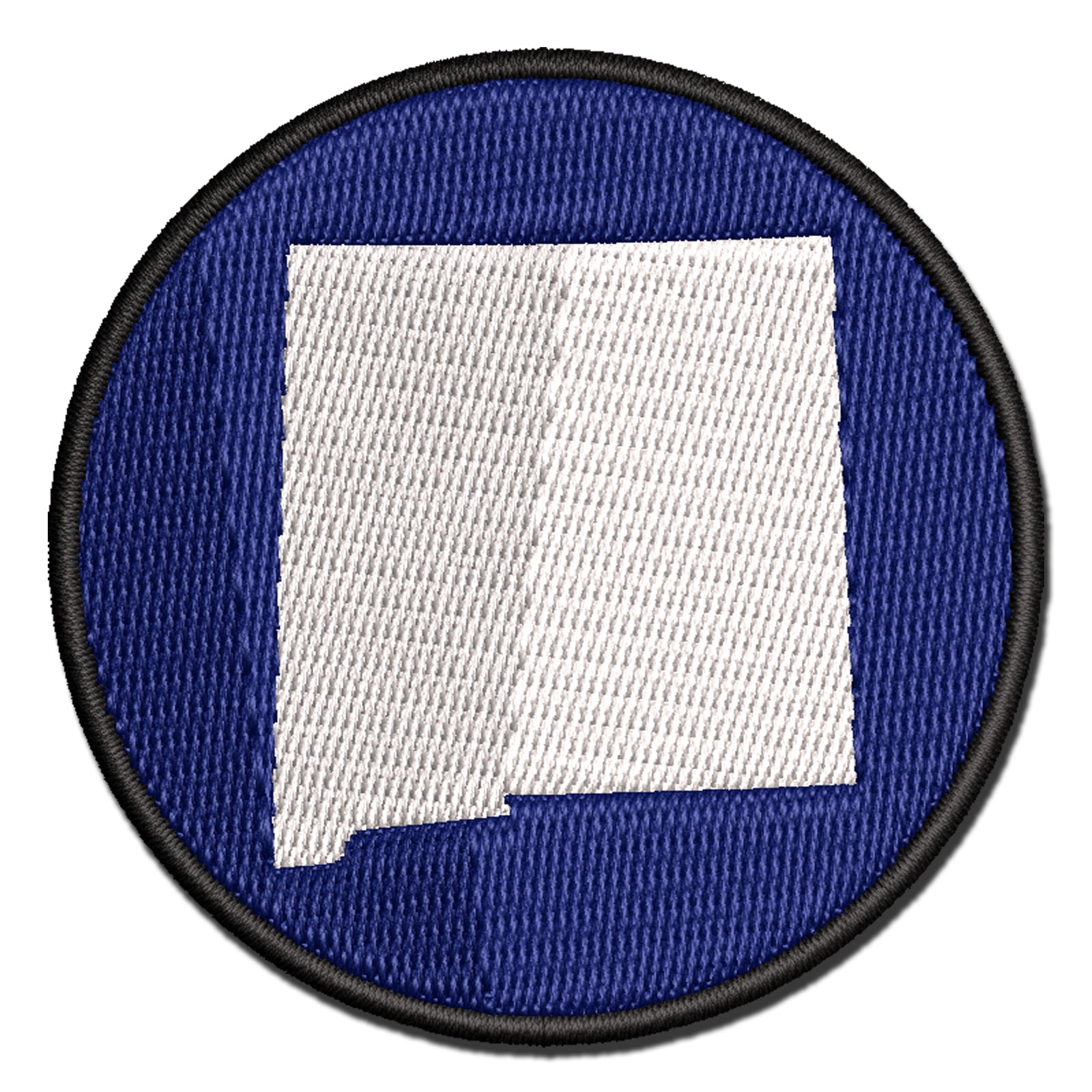 New Mexico State Silhouette Applique Multi-Color Embroidered Iron-On ...