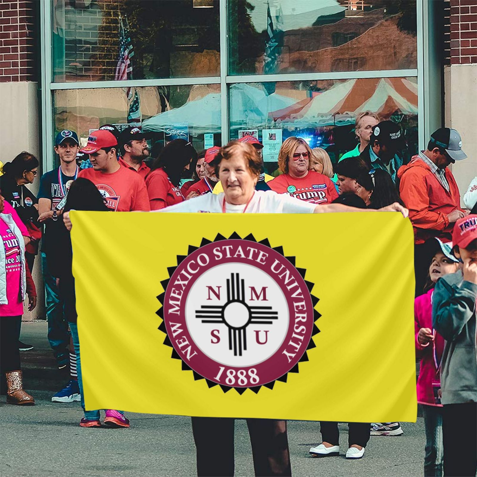 New Mexico State University Flag 3x5ft, Home Garden Flag, Suitable For ...