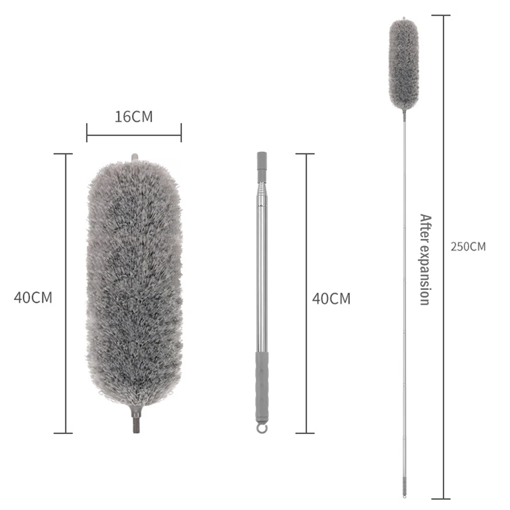 New Microfiber Duster Extendable Duster Cleaner Brush Telescopic ...