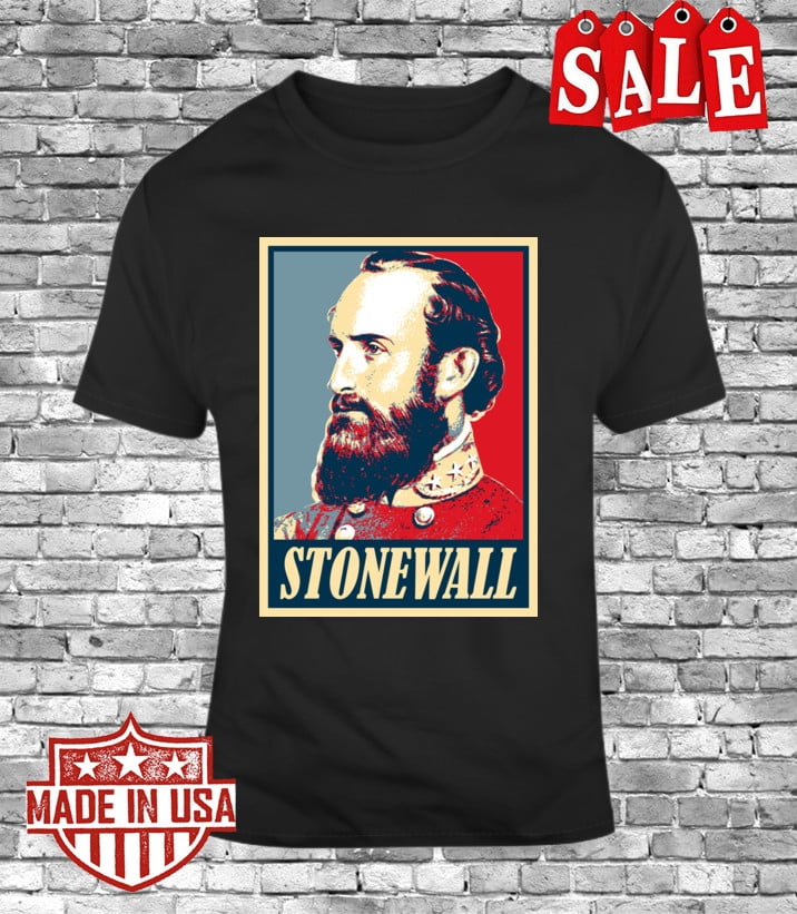 New Military general stonewall civil war history men's T-Shirt AA7000 ...