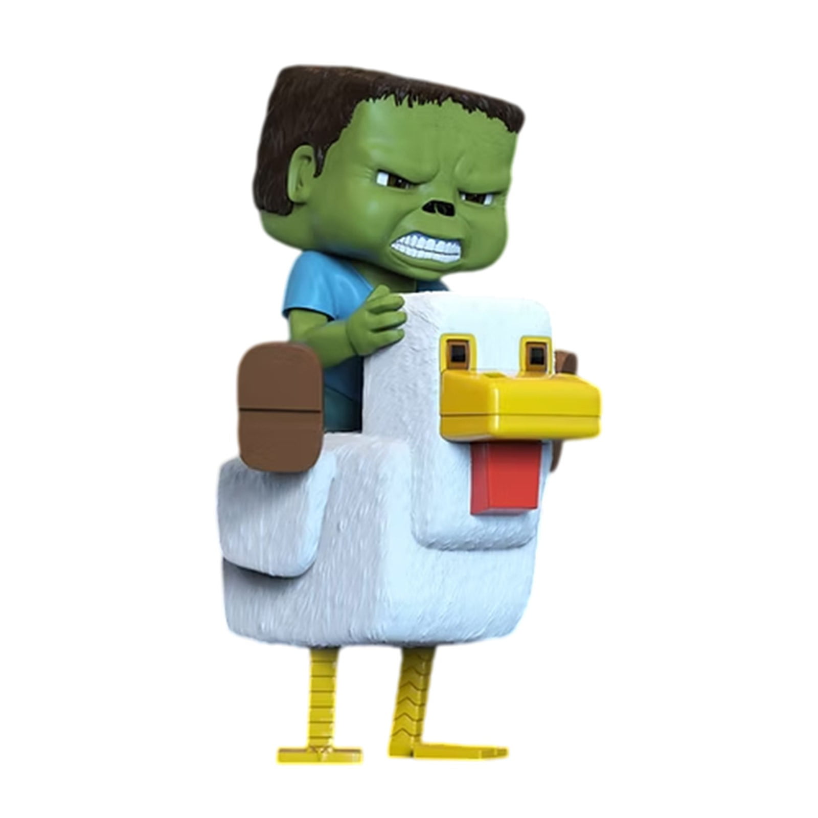 New! Minecraft Chicken Jockey, 4 -inch Character Collectible, Game ...