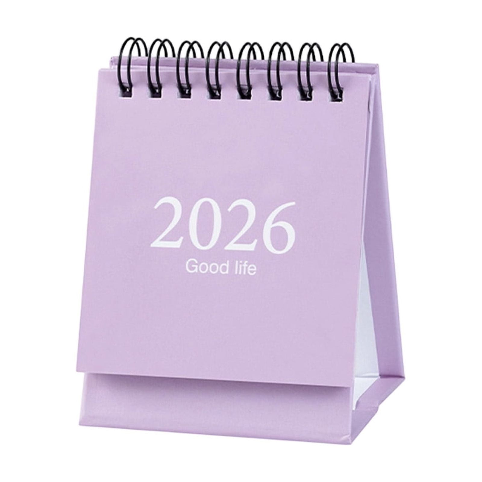 New Mini Desk Calendar 2026, Standing Flip Small Desktop Calendar Twin ...