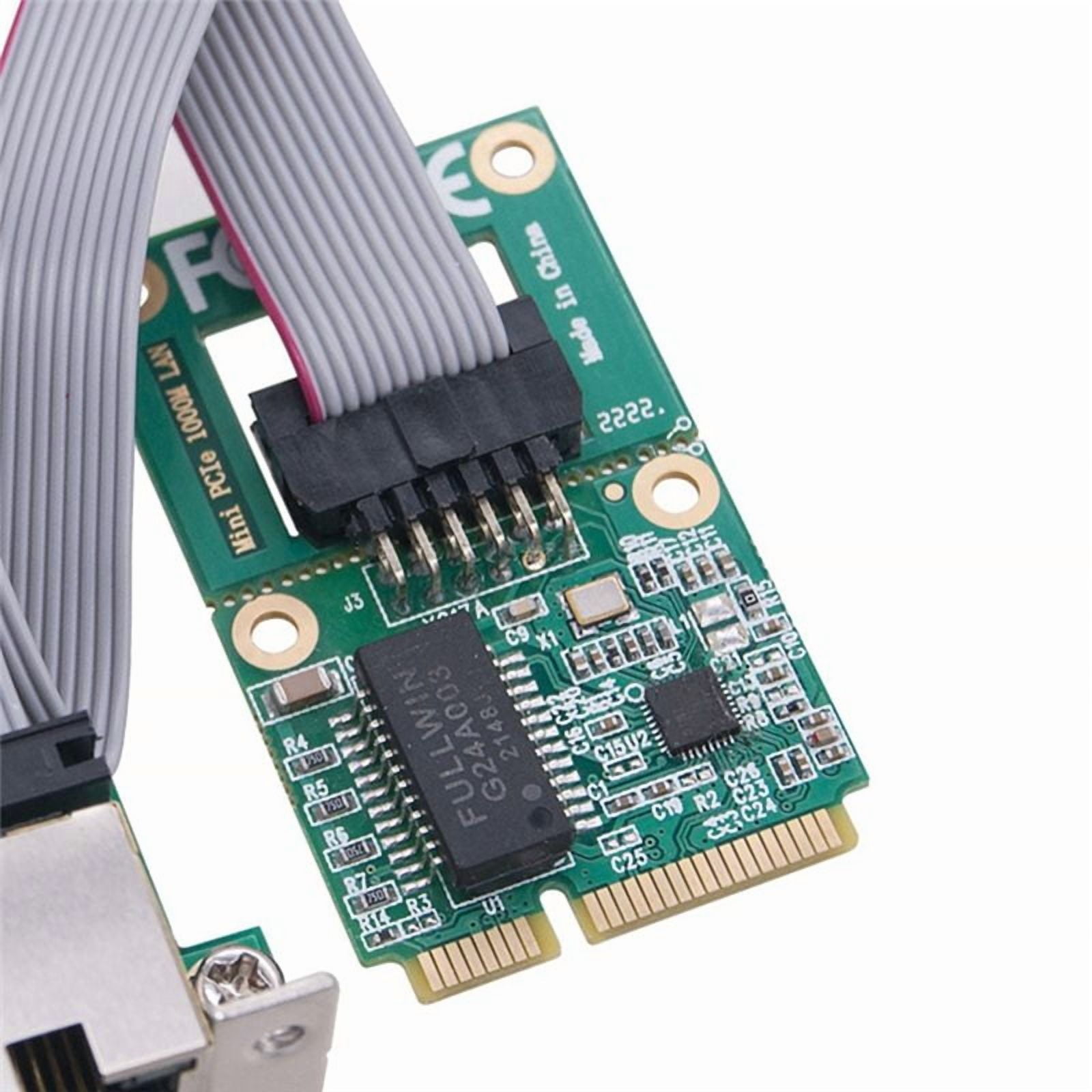 New Mini PCI-E Network Card 1000Mbps Gigabit Ethernet NIC Adapter ...