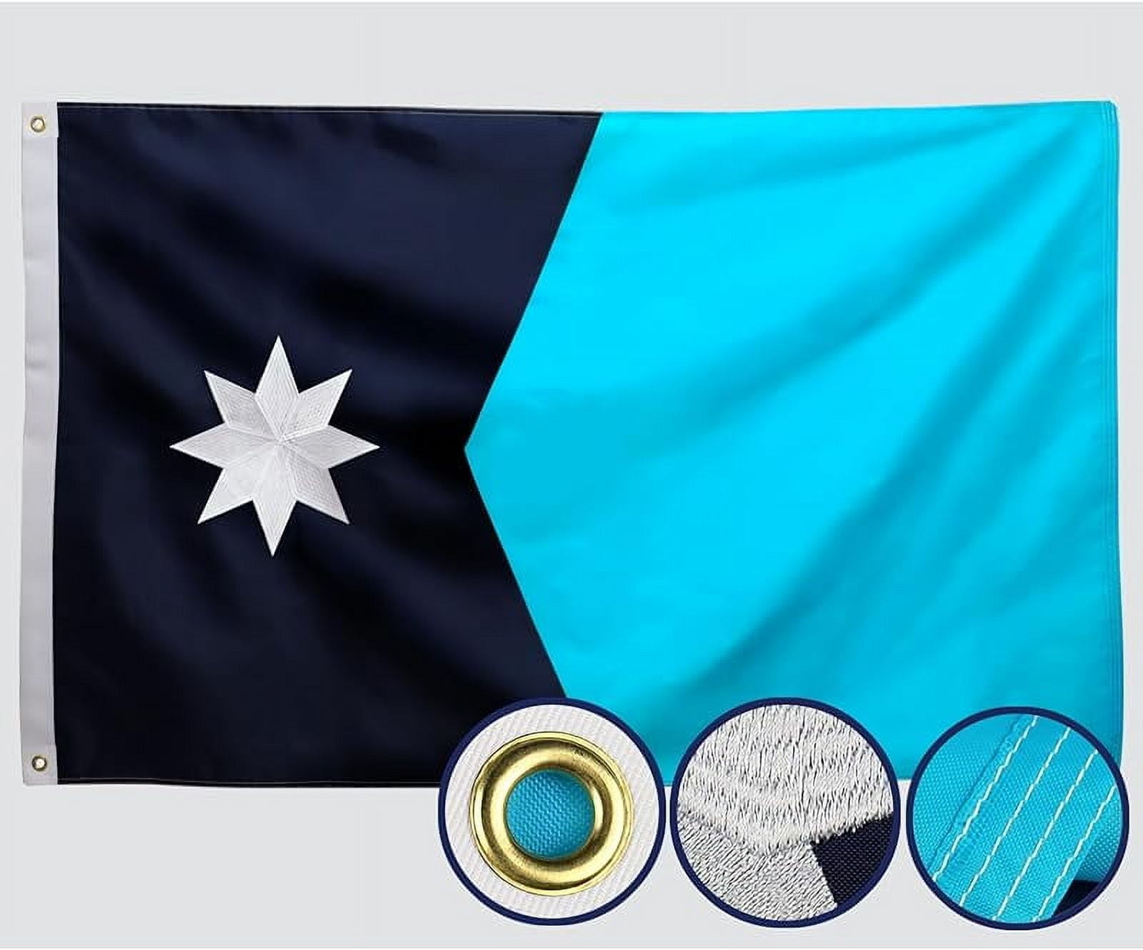 New Minnesota State Flag 3x5 Outdoor The Longest Lasting MN Flags Heavy ...