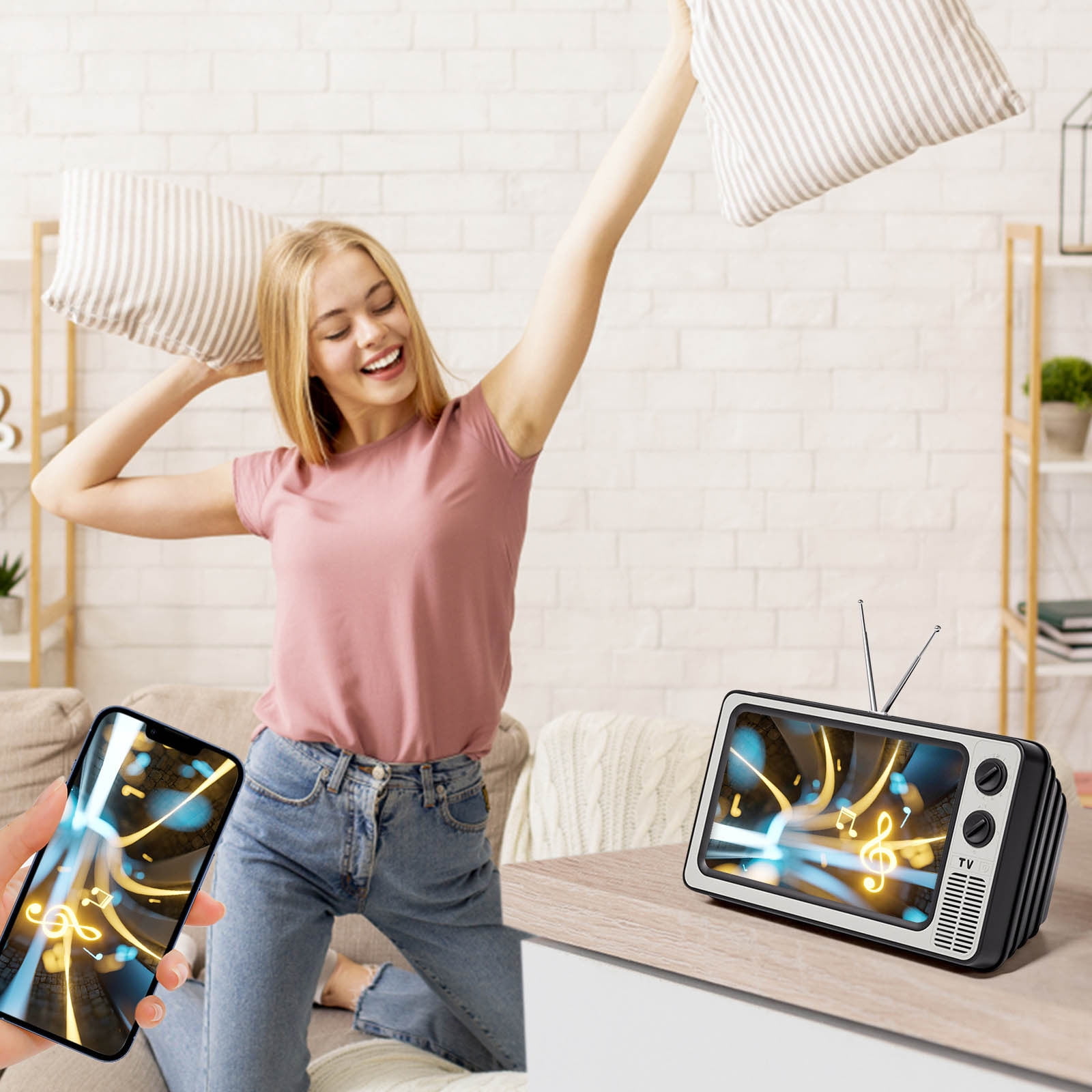 New Mobile Phone Screen Amplifier 12-inch Small TV Mobile Phone Screen ...