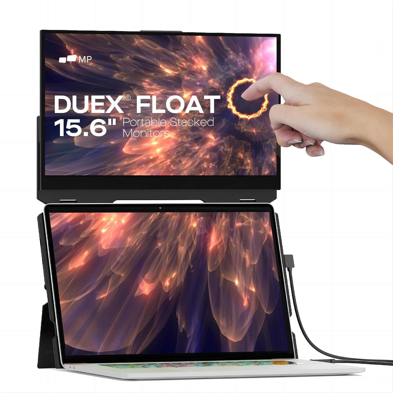 New Mobile Pixels Duex Float Portable Monitor, 15.6" Full HD IPS Dual ...