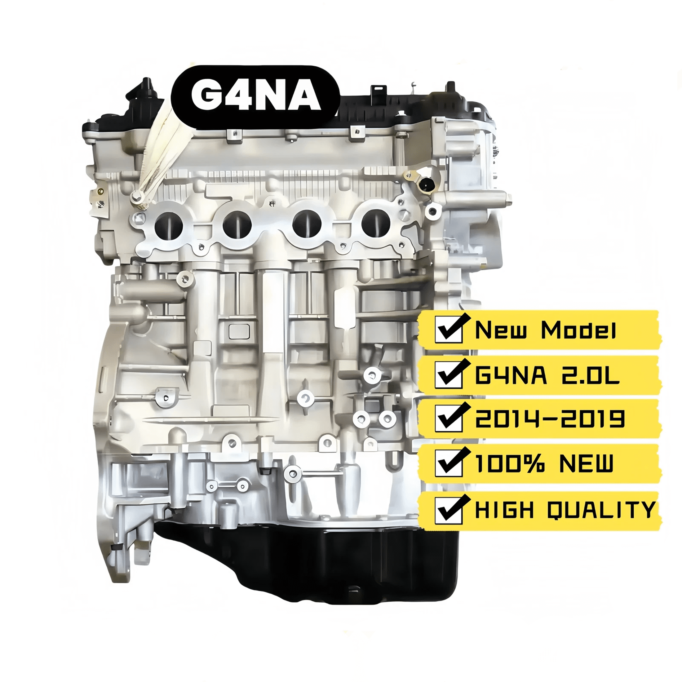 New Model Long Block Engine Assembly For 14-19 Hyundai Creta Elantra ...