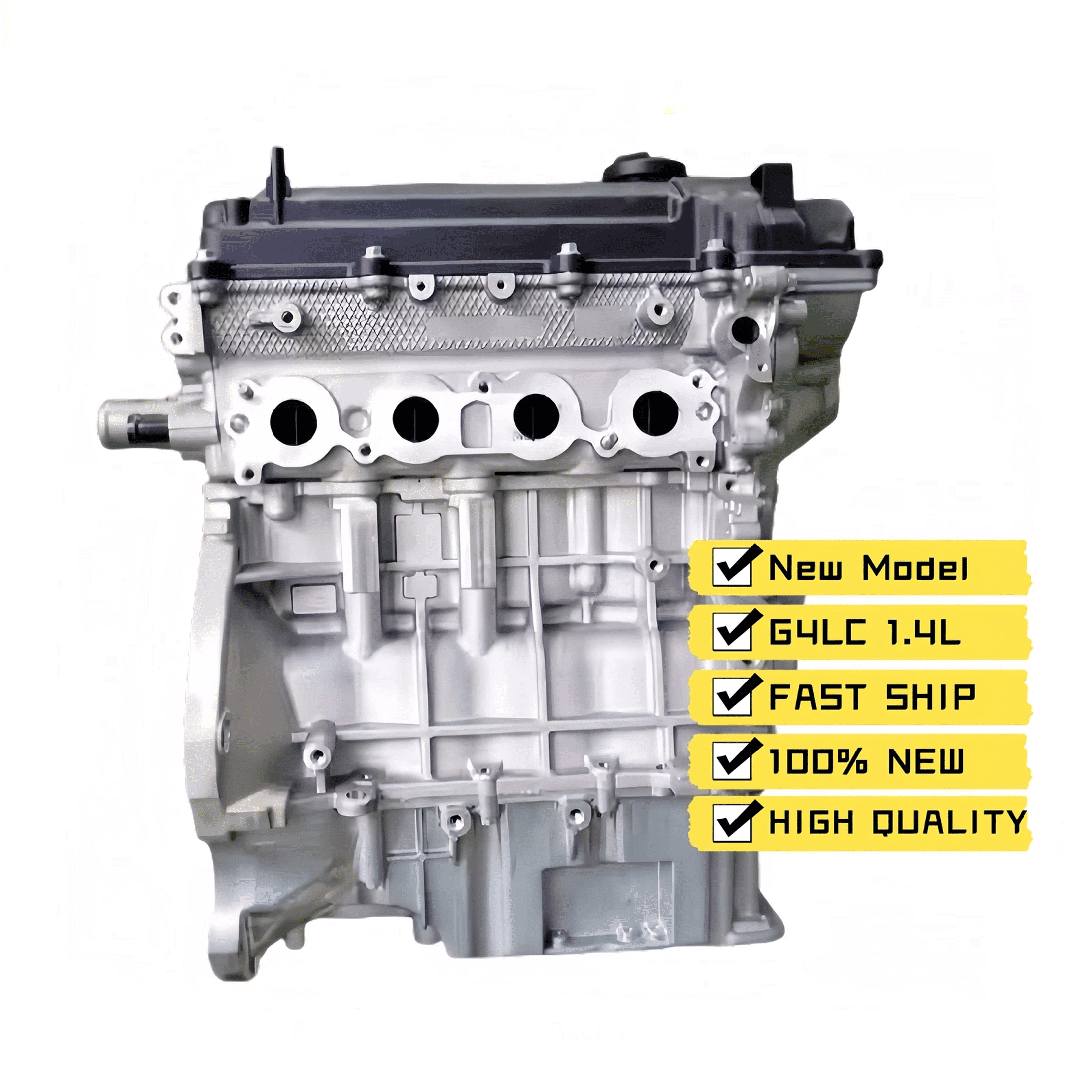New Model Long Block Engine Assembly For Hyundai i20 i30 Accent Kia Rio ...