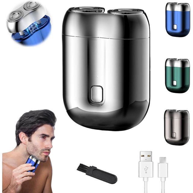 New Model Mini Dual-Head Electric Shaver, 2025 Upgrade USB Rechargeable ...