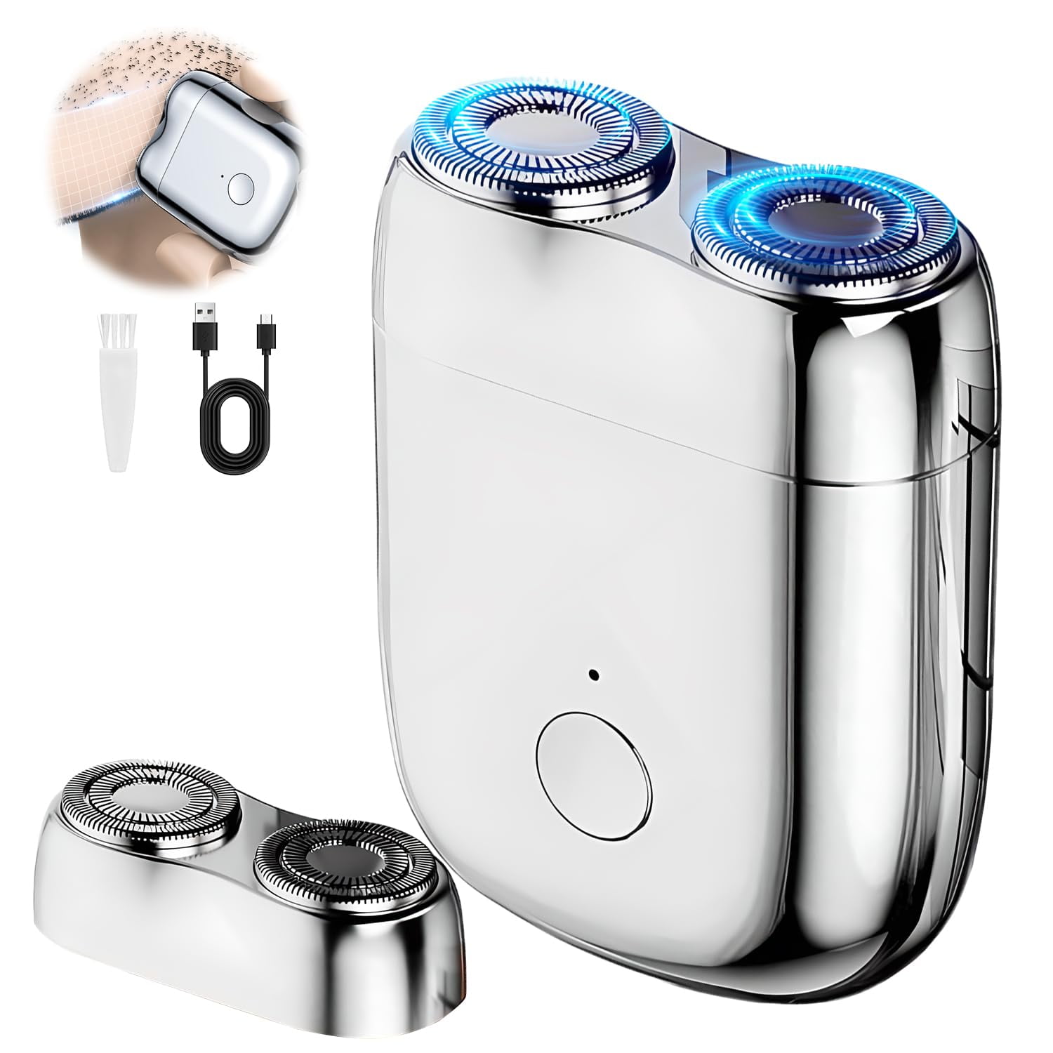 New Model Mini Dual-Head Electric Shaver, Dual Head Shaver, 2025 New ...