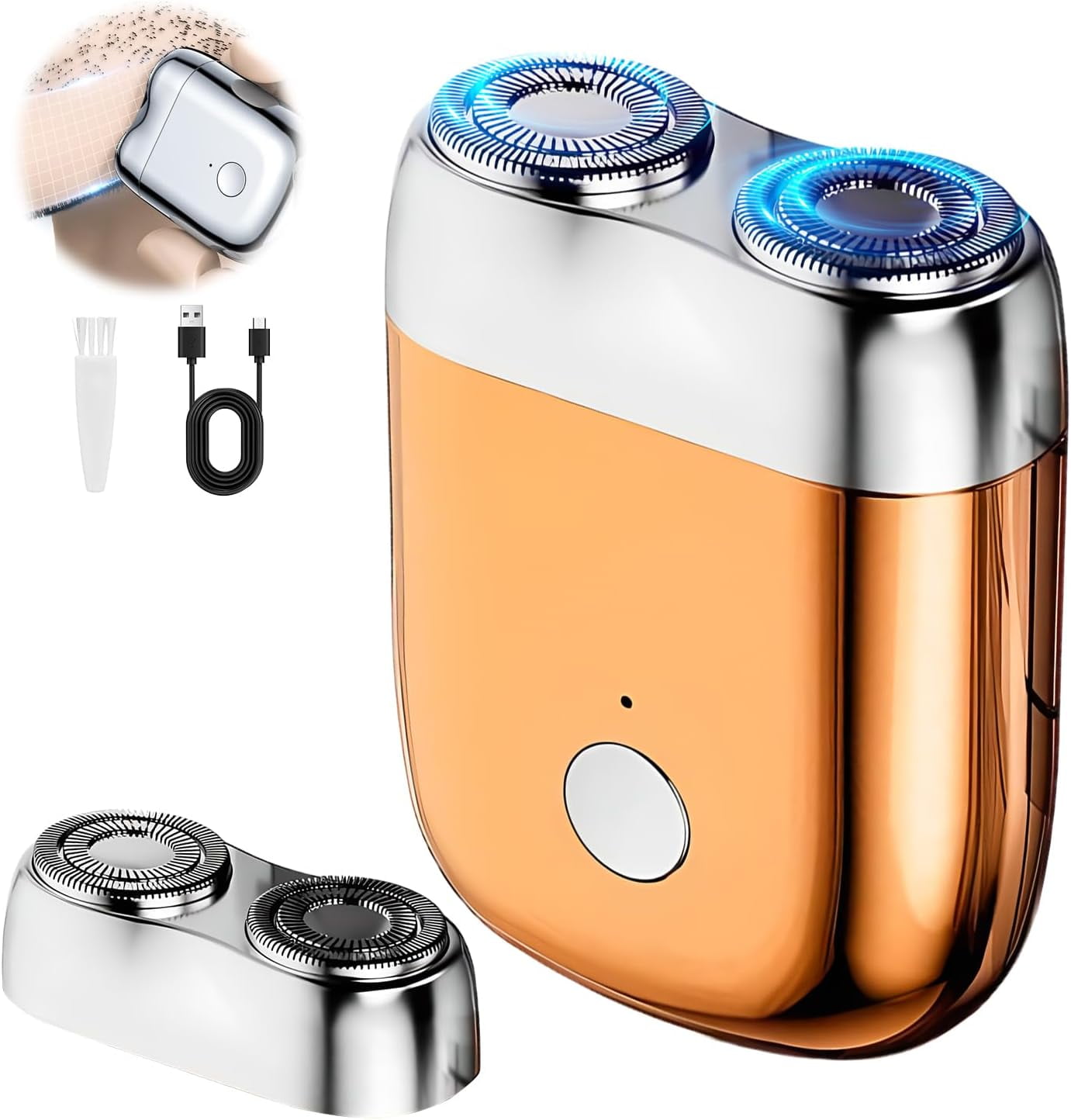 New Model Mini Dual-Head Electric Shaver, Dual Head Shaver, 2025 New ...