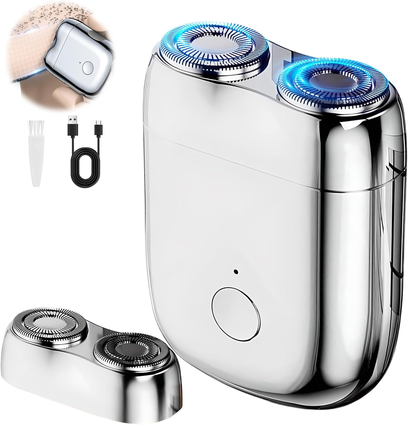 New Model Mini Dual-Head Electric Shaver, Dual Head Shaver, 2025 New ...