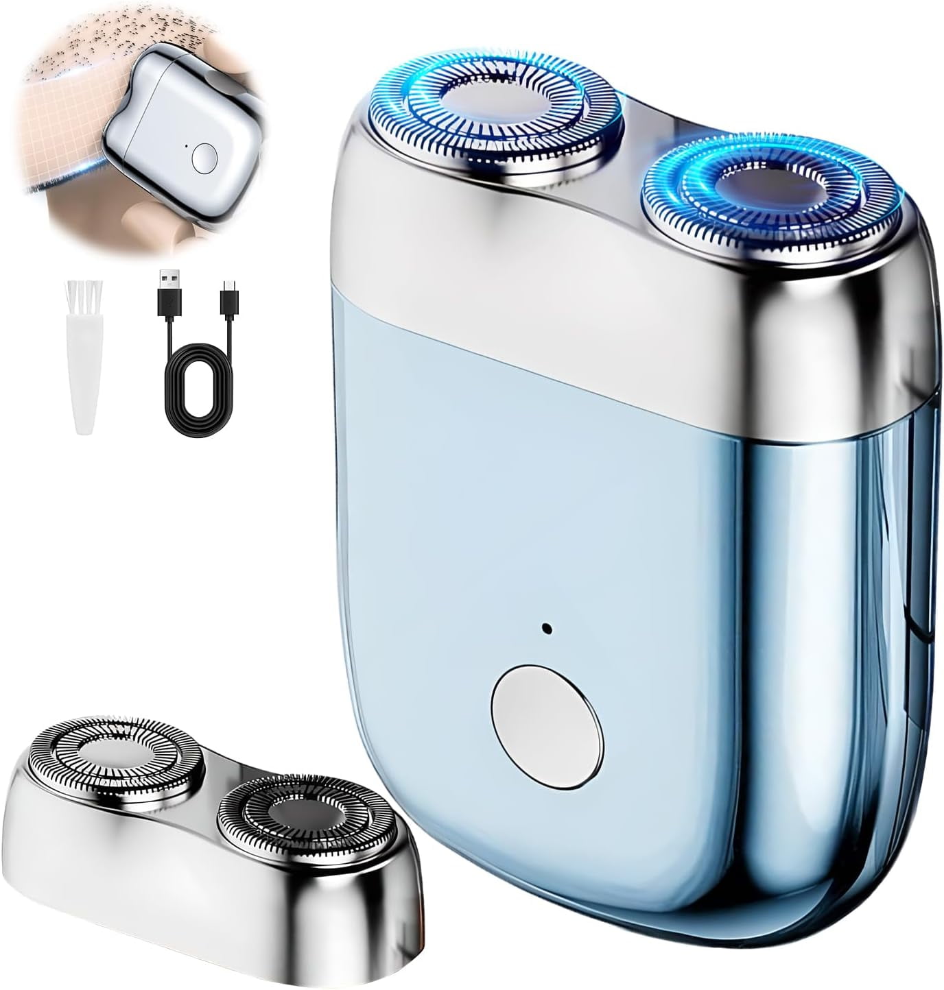 New Model Mini Dual-Head Electric Shaver, Dual Head Shaver, 2025 New ...